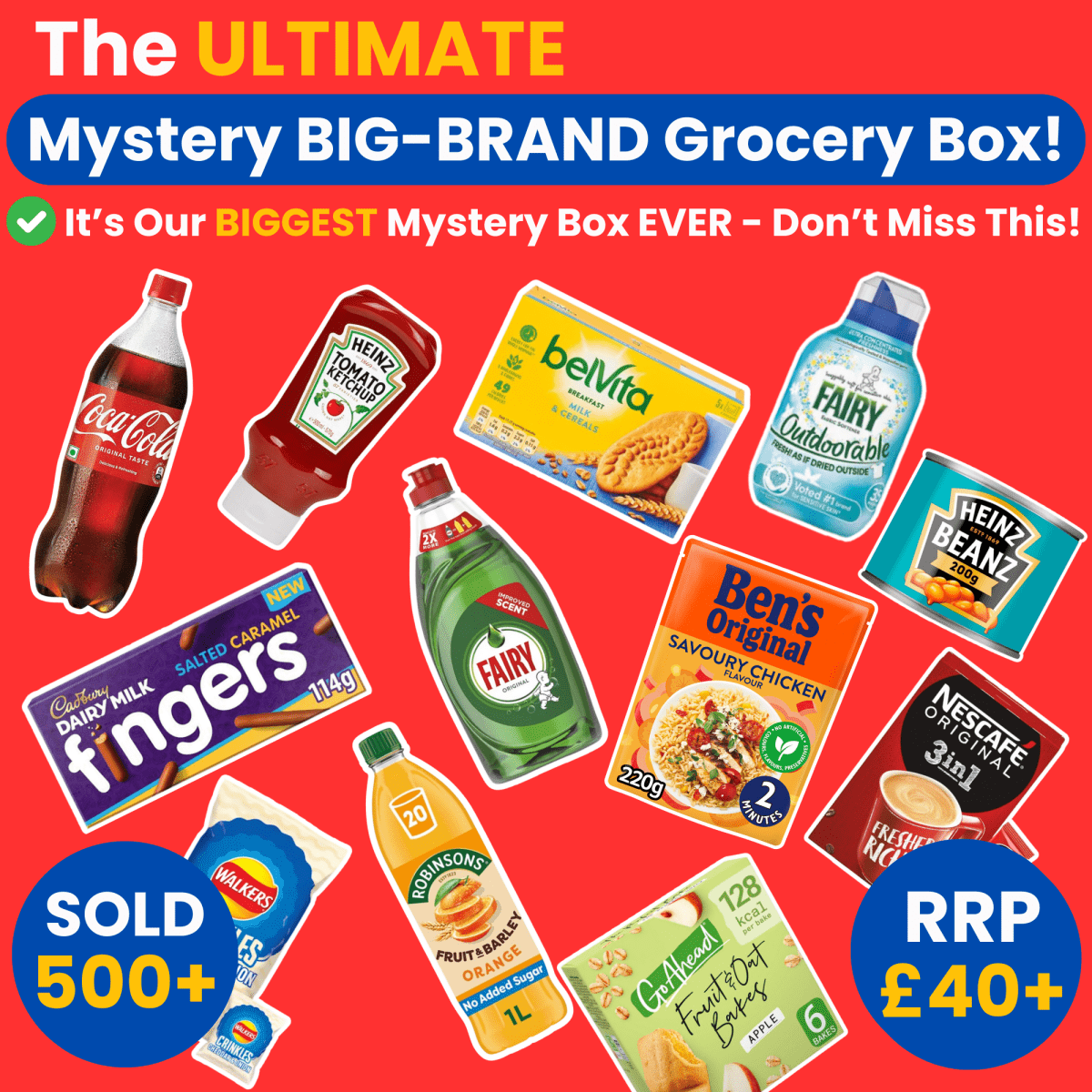 Ultimate Mystery Grocery Box - Snacks, Drinks, Cleaning Products & Mor ...